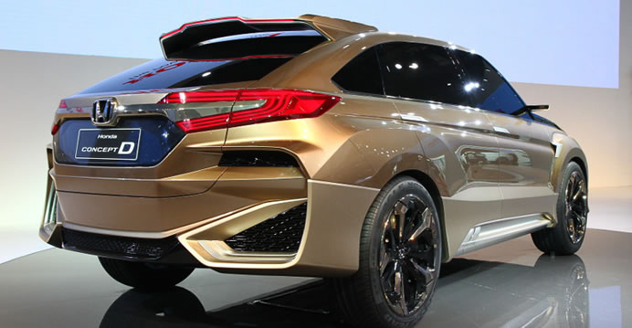 Honda Exhibits World Premiere of Concept D at Auto Shanghai 2015 ...